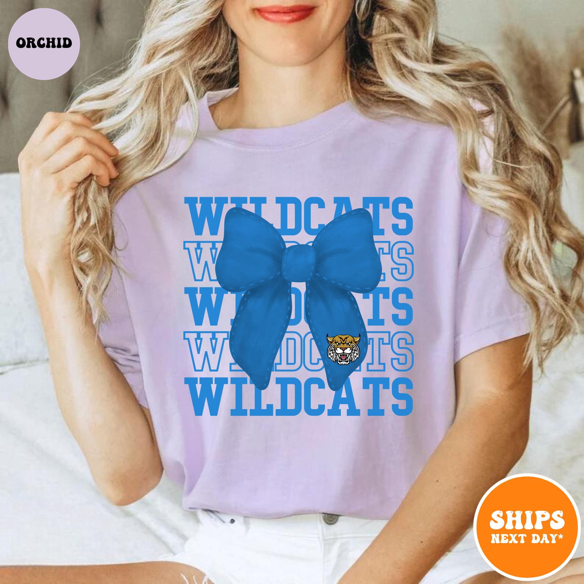 Personalized Team Mascot Bow T-shirt | Coquette Bow School Spirit Shirt ...