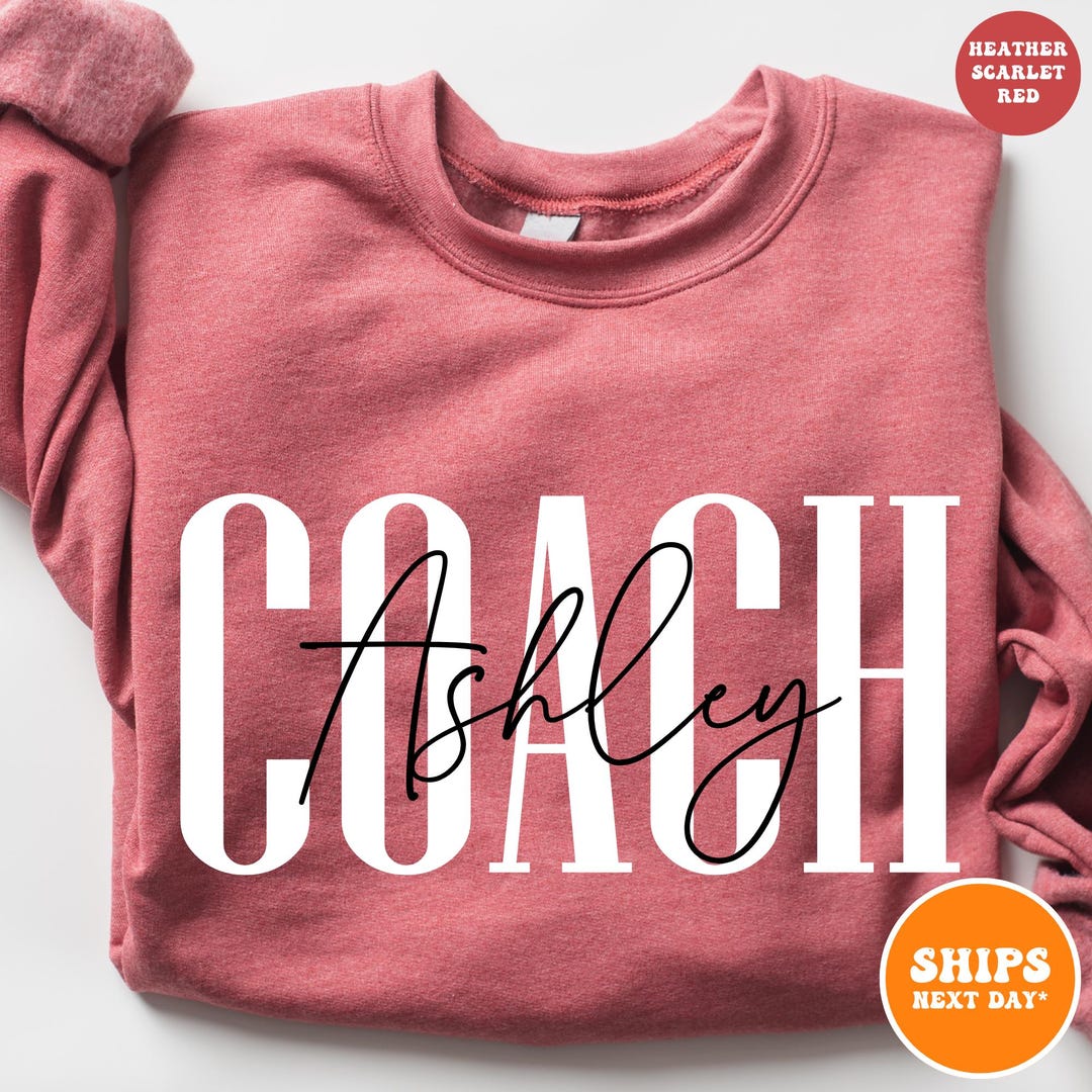 Personalized Coach Sweatshirt | Custom Coach Gift | Cheer Coach Shirt ...