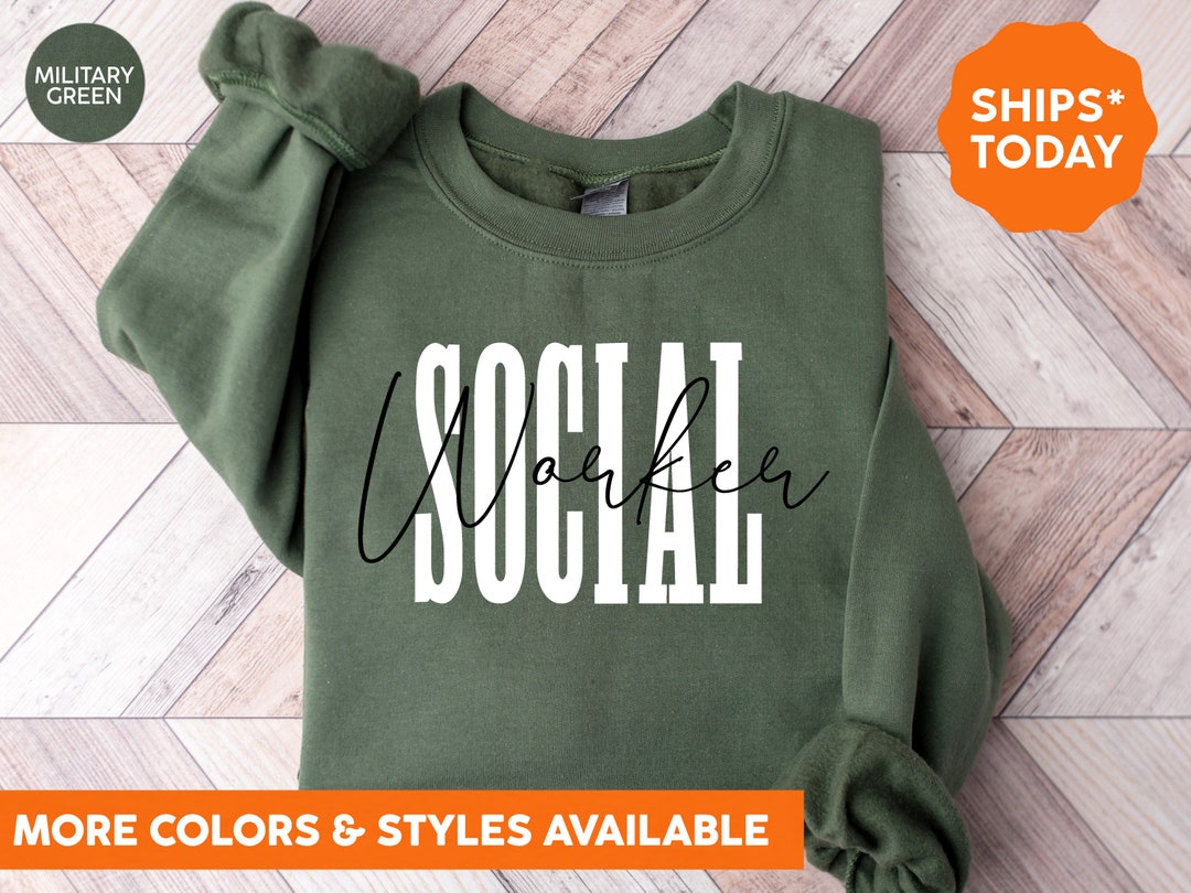Social Worker Crewneck Sweatshirt | Social Worker Hoodie | Social Work ...