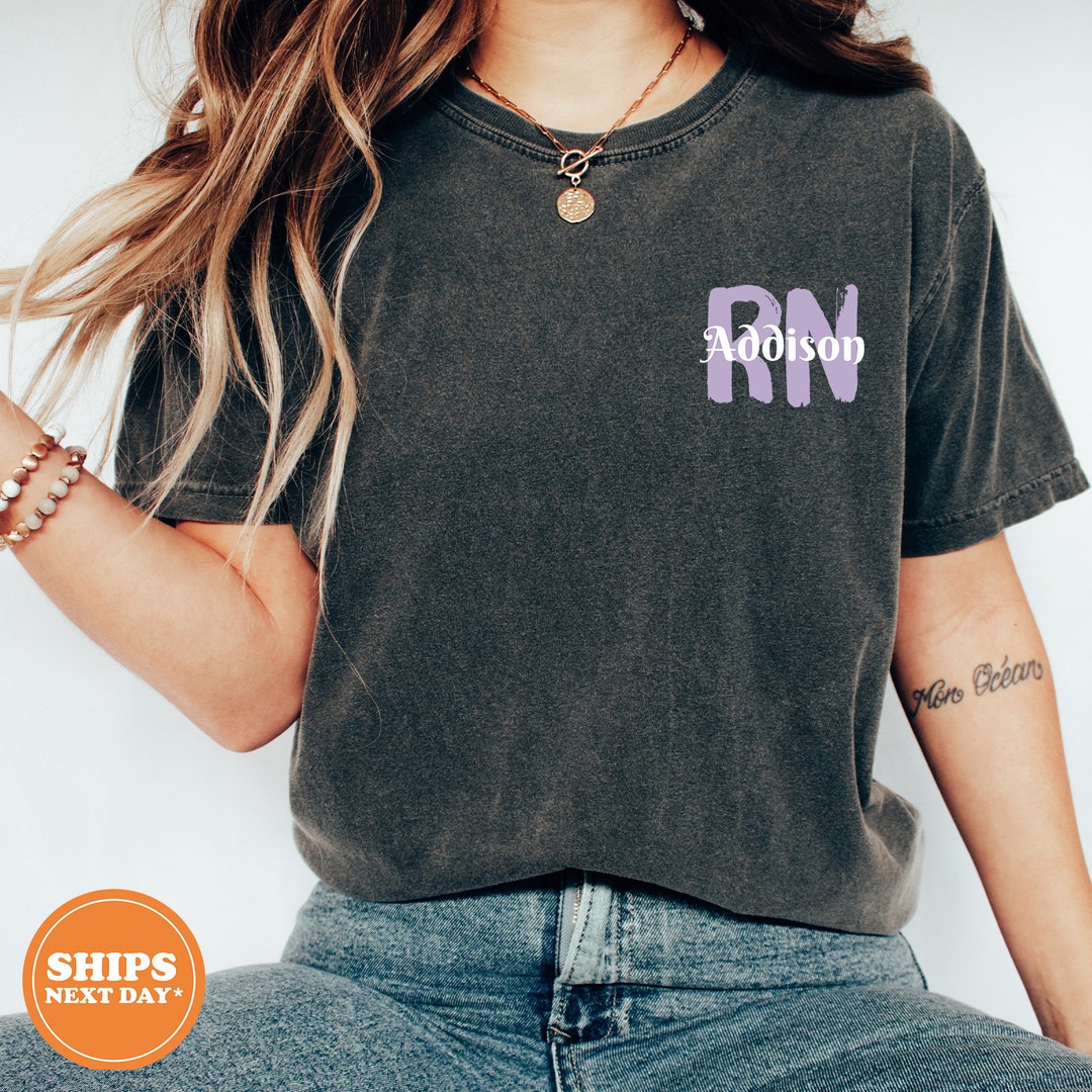 Personalized RN Nurse T-shirt Custom Nurse Shirts New Nurse Gift Custom ...