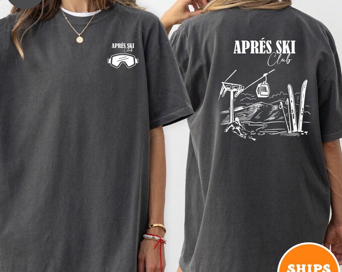 Apres Ski Social Club Shirts, Custom Location Winter Bachelorette Shirt ...
