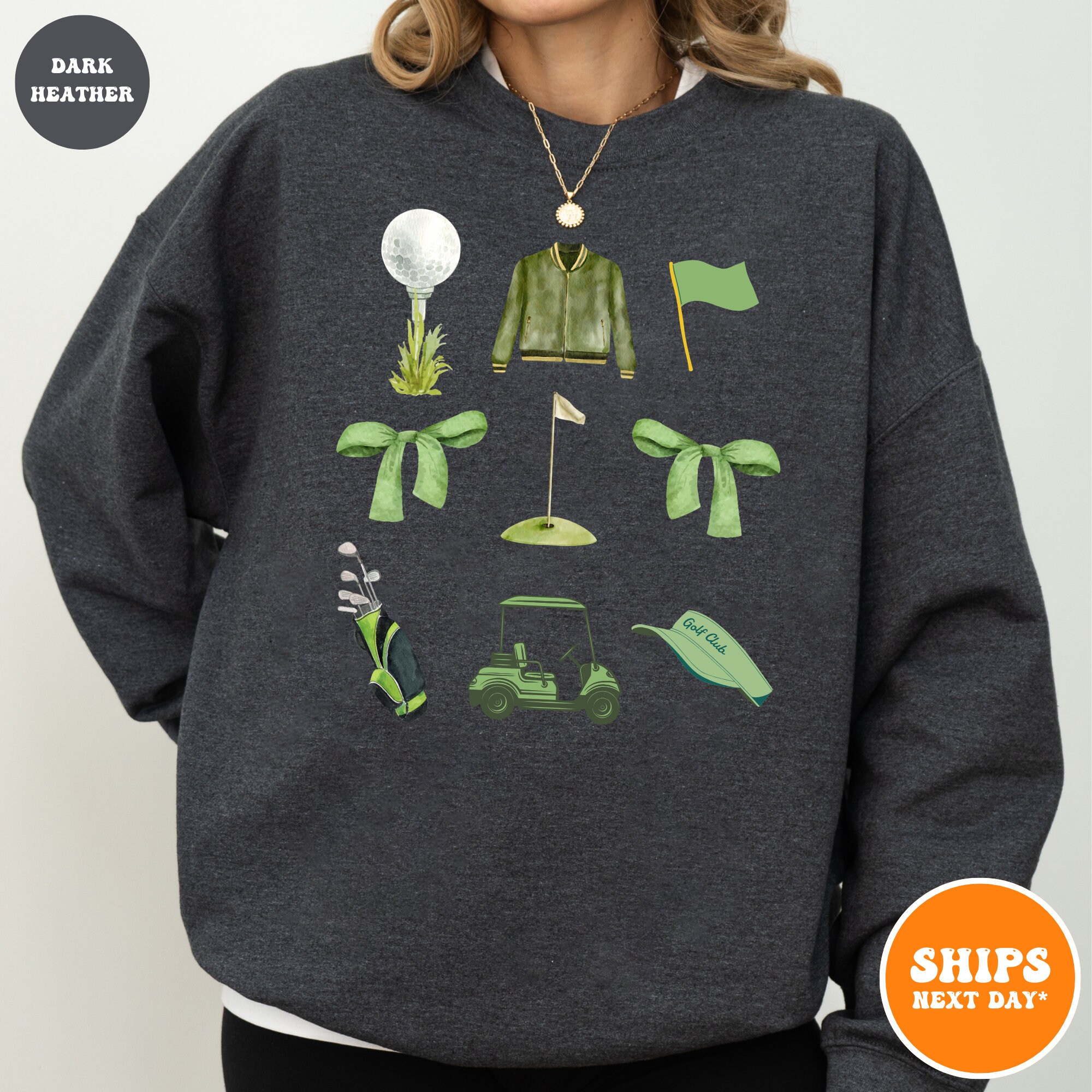 Masters Golf Tournament Graphic Crewneck Sweatshirt | Golfer Clothing ...