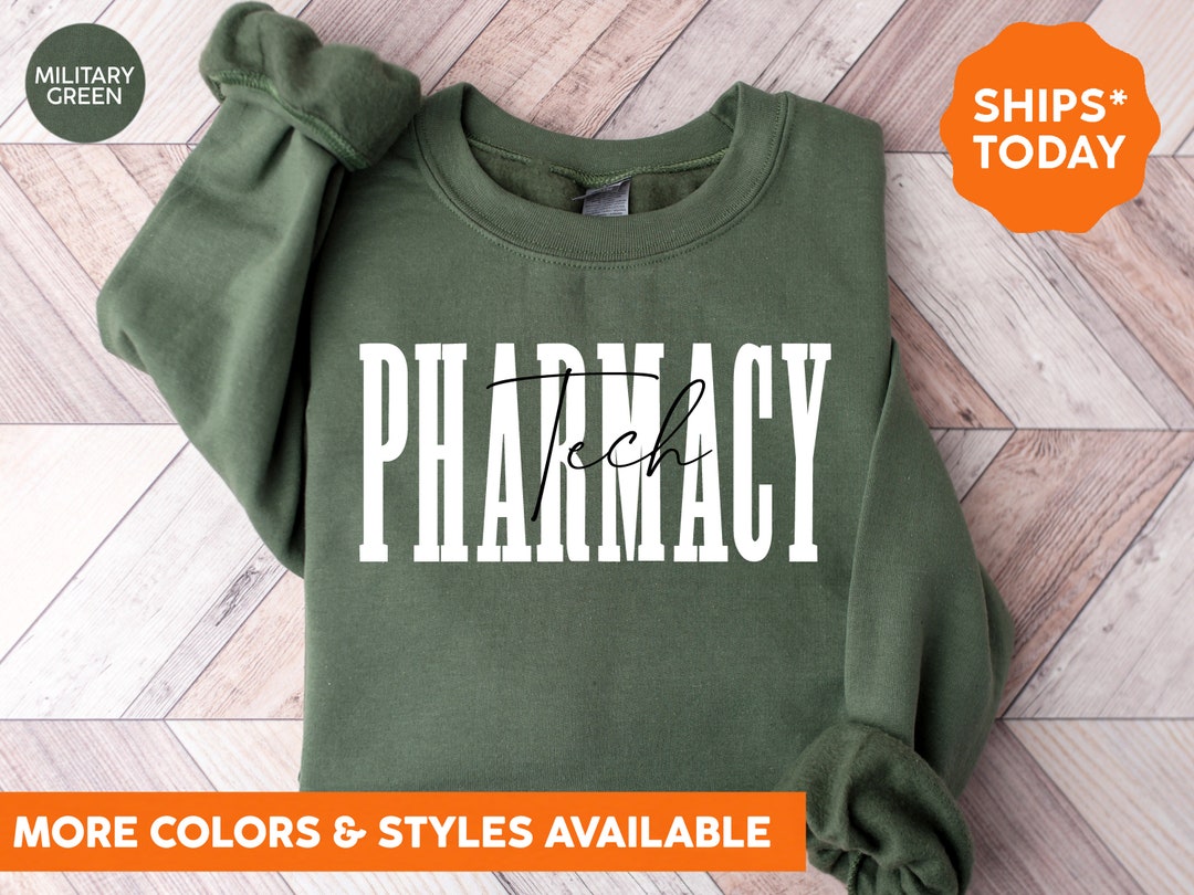 Pharmacy Tech Crewneck Sweatshirt Pharmacy Tech Hoodie Pharmacy Tech ...