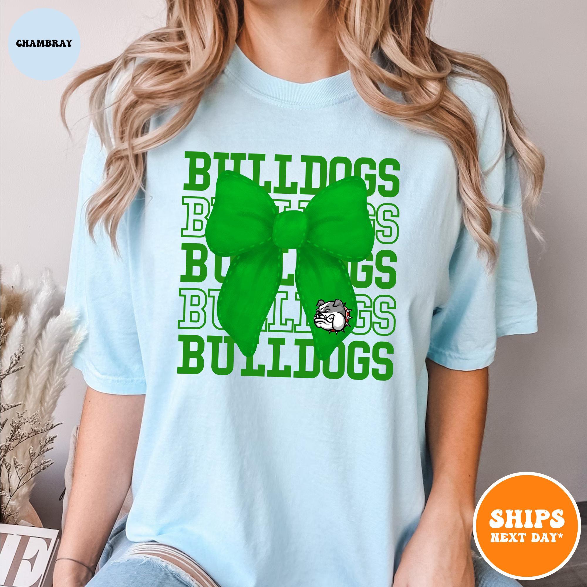Personalized Team Mascot Bow T-shirt | Coquette Bow School Spirit Shirt ...