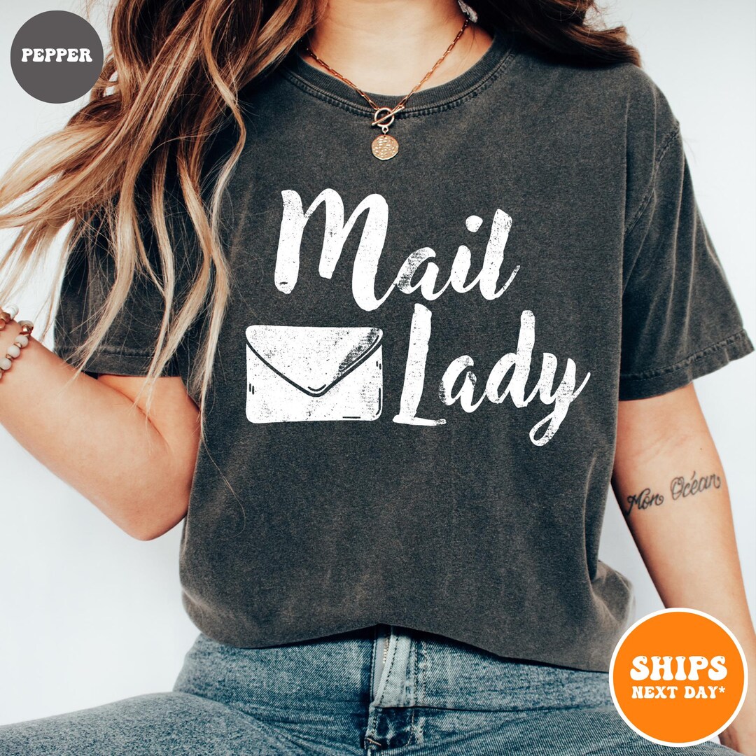 Mail Lady T-shirt | Postal Carrier Worker Tee | Post Office Shirt ...
