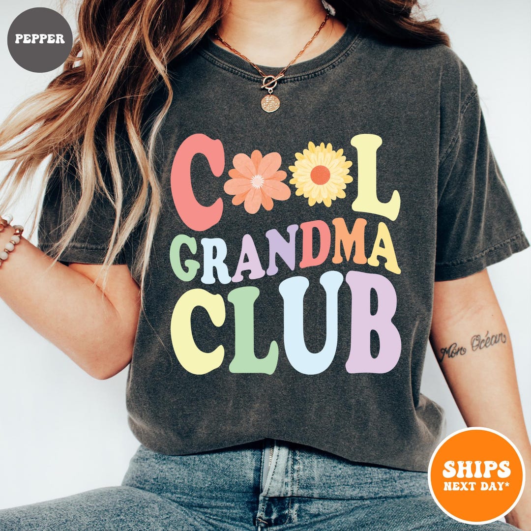 Cool Grandma Club T-shirt | Cool Grandma Tee | Winter Shirt | Grammy ...