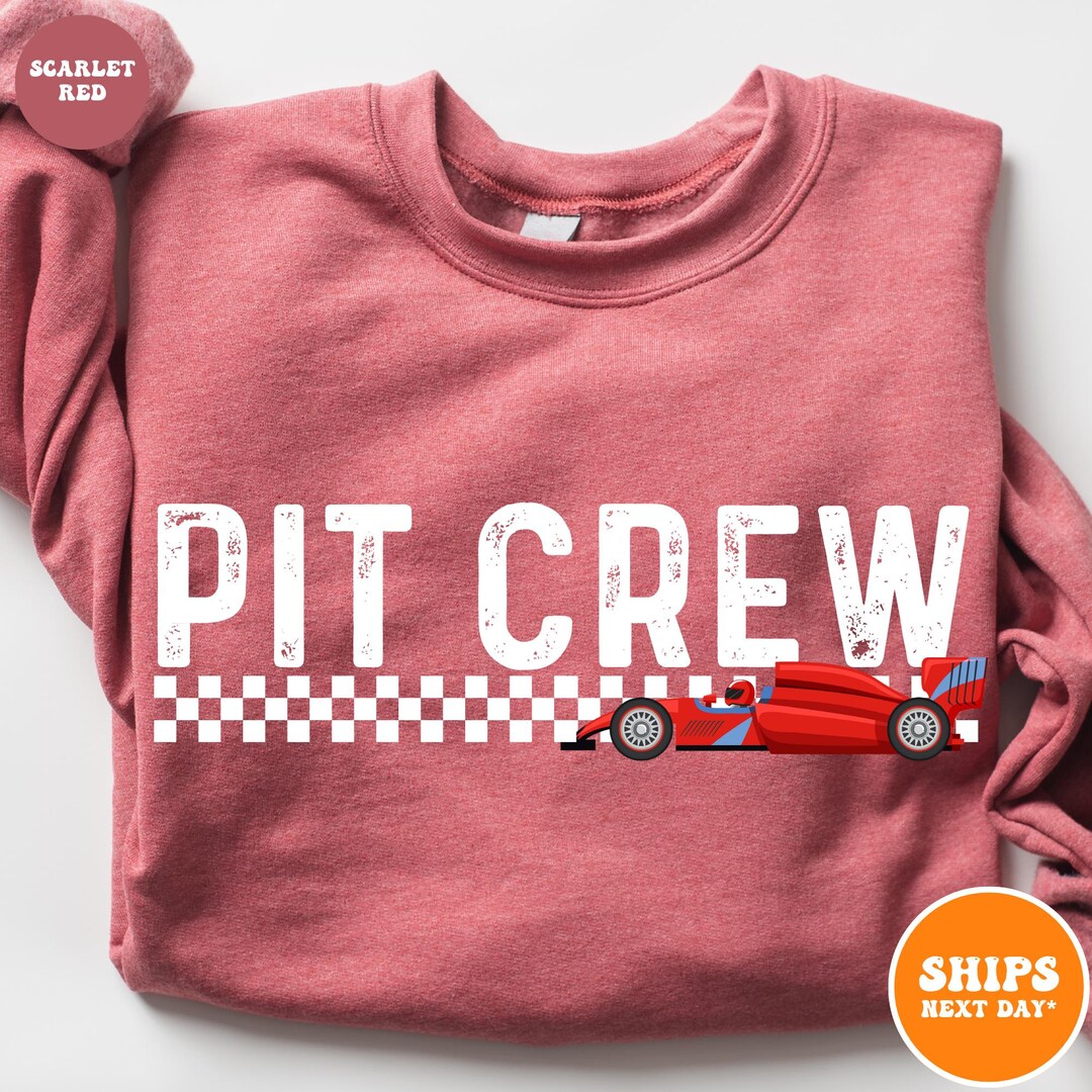 Pit Crew Sweatshirt | Matching Race Car Shirt | Checkered Flag Shirt ...