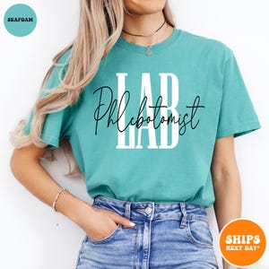 Lab Phlebotomist T-shirt | Lab Week Shirt | Med Tech Shirt | Phlebotomy ...