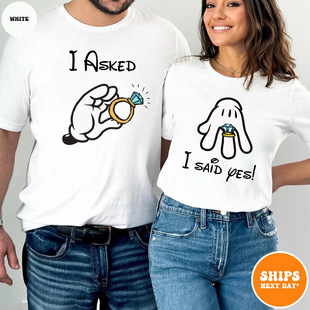 Engaged Couple T-shirt | Engaged Shirt | Engagement Gift | Custom ...