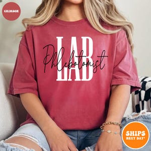 Lab Phlebotomist T-shirt | Lab Week Shirt | Med Tech Shirt | Phlebotomy ...