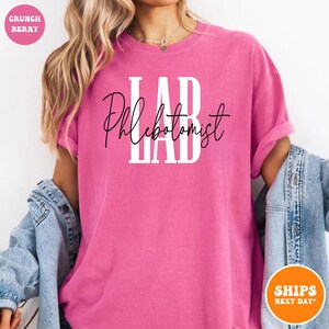Lab Phlebotomist T-shirt | Lab Week Shirt | Med Tech Shirt | Phlebotomy ...