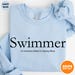 Swimmer Crewneck Sweatshirt | Swim Mom Shirt | Swimmer Gifts | Swim ...