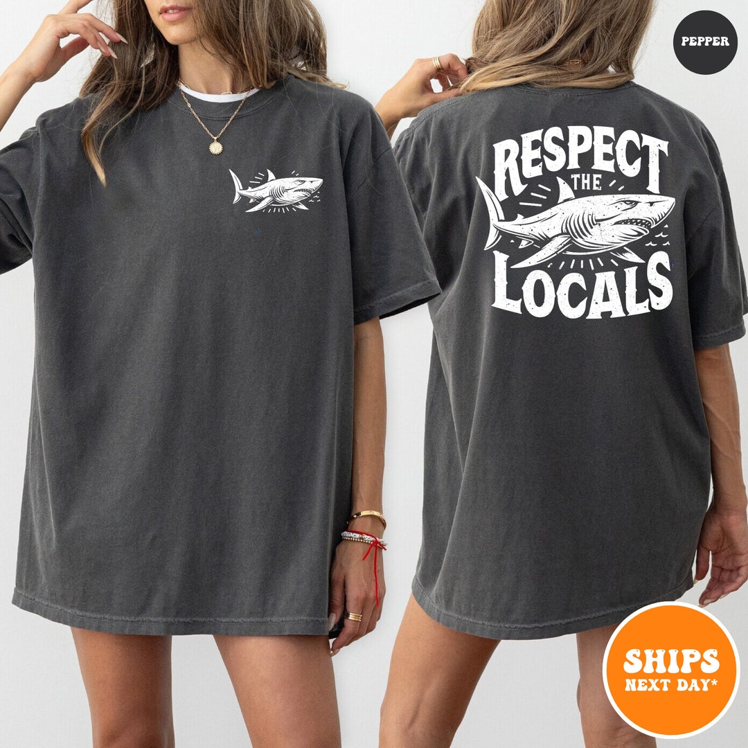 Respect the Sharks T-shirt | Surfing Tee | Save the Shark Shirt | Back ...