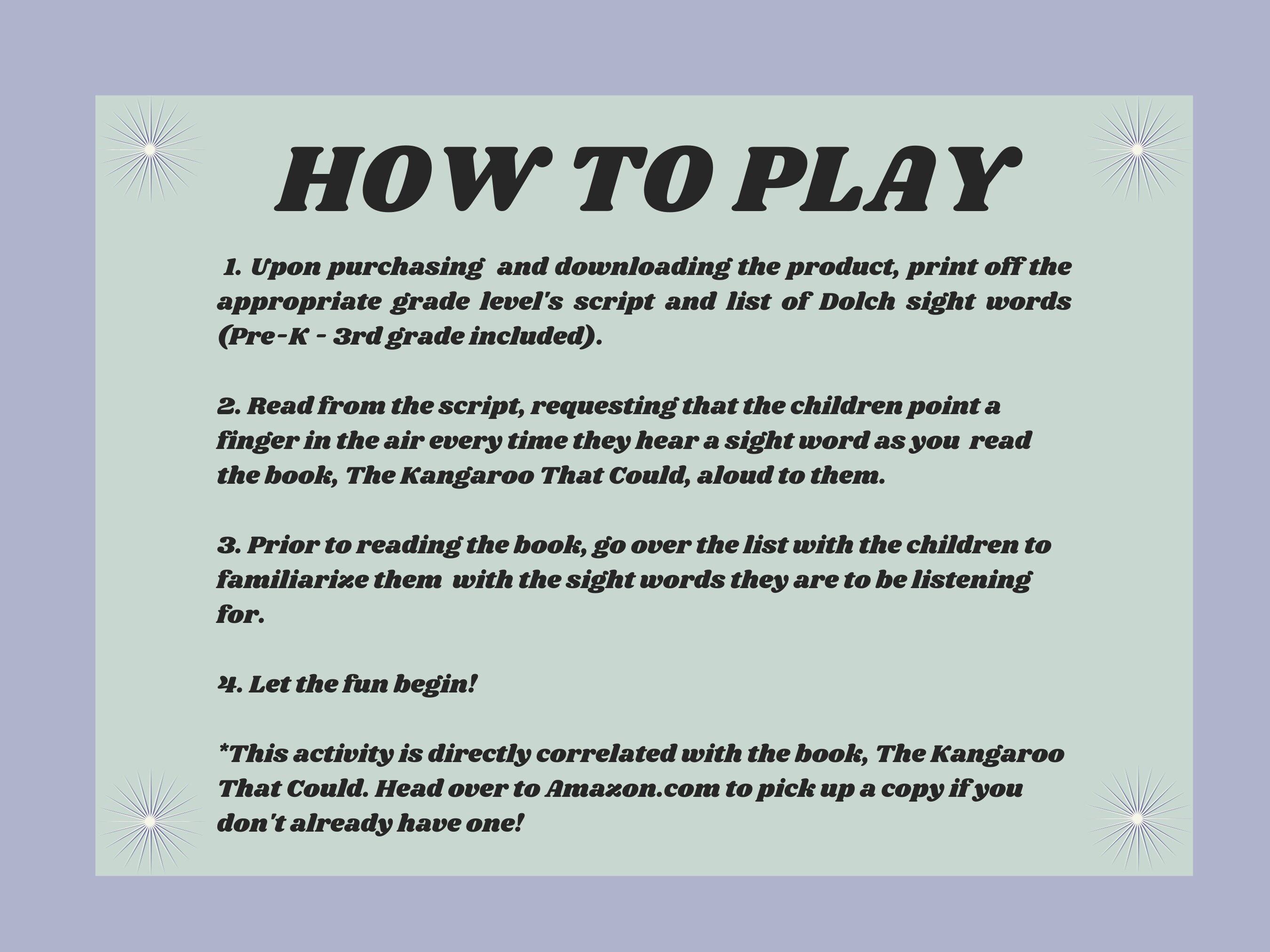 Dolch Sight Word Game | Sight Words | Teacher Resource | Parent ...