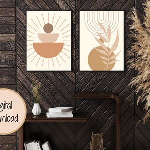 Boho Geometric Bundle of 20 Designs | Printable Wall Art | Minimalist ...