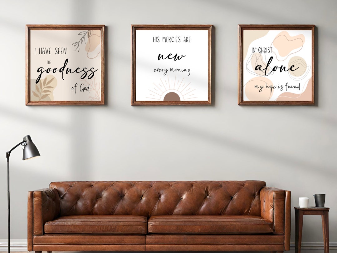 Bible Verse Wall Art | Scripture Wall Art Bundle | Boho Printable Wall ...