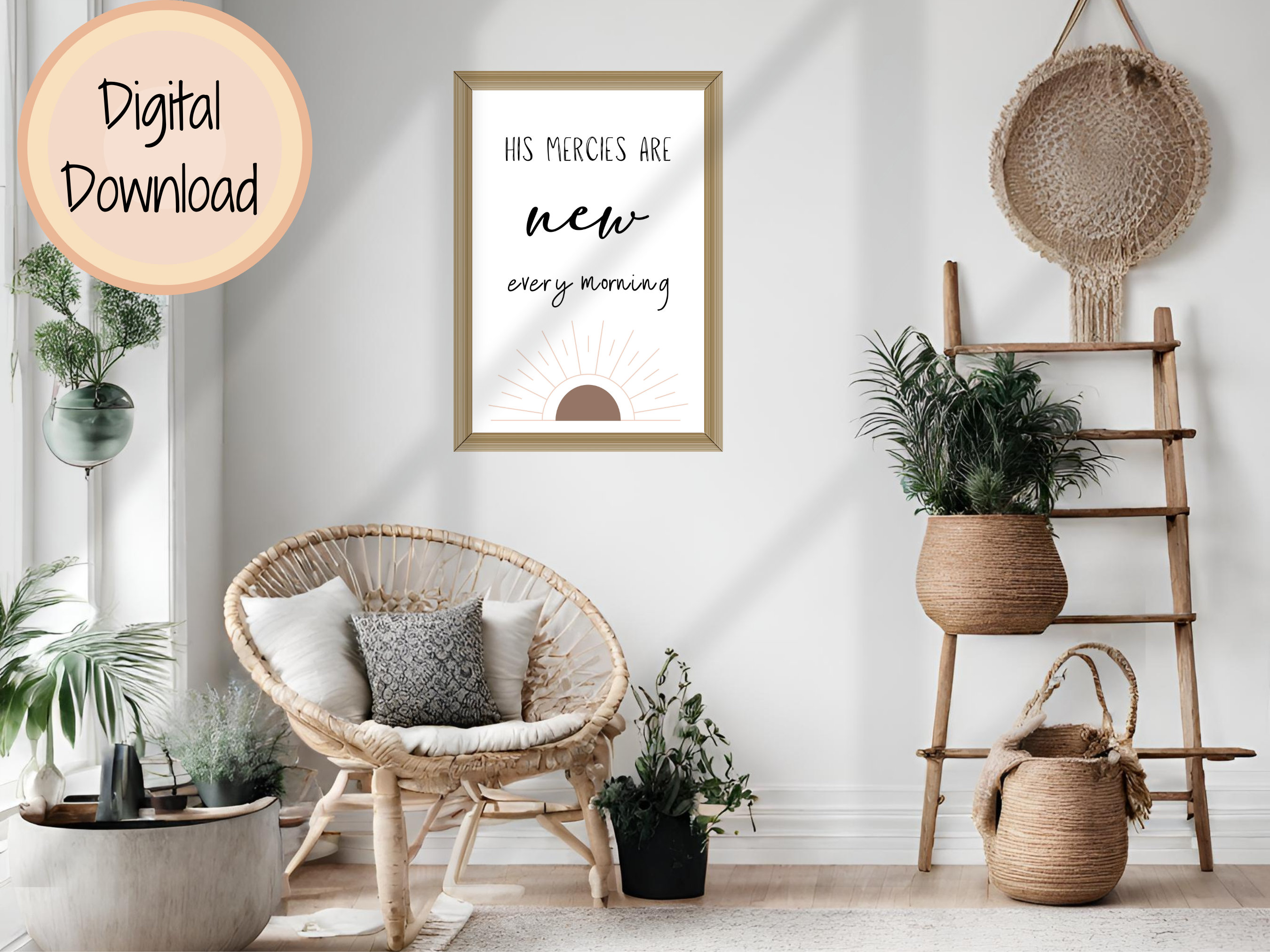 Christian Wall Art Bundle | Boho Printable Wall Art | Scripture Wall ...