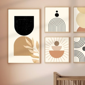Boho Geometric Bundle of 20 Designs | Printable Wall Art | Minimalist ...