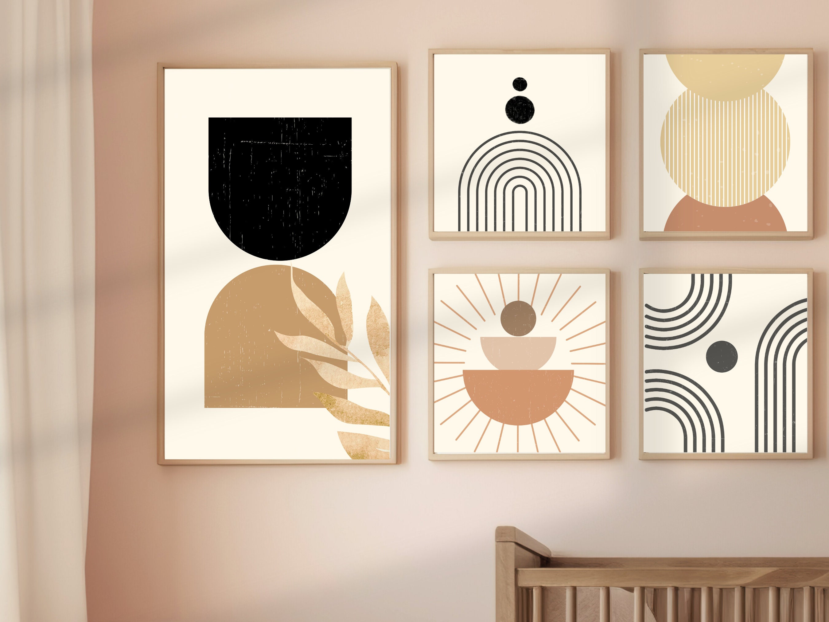 Boho Geometric Bundle of 20 Designs | Printable Wall Art | Minimalist ...