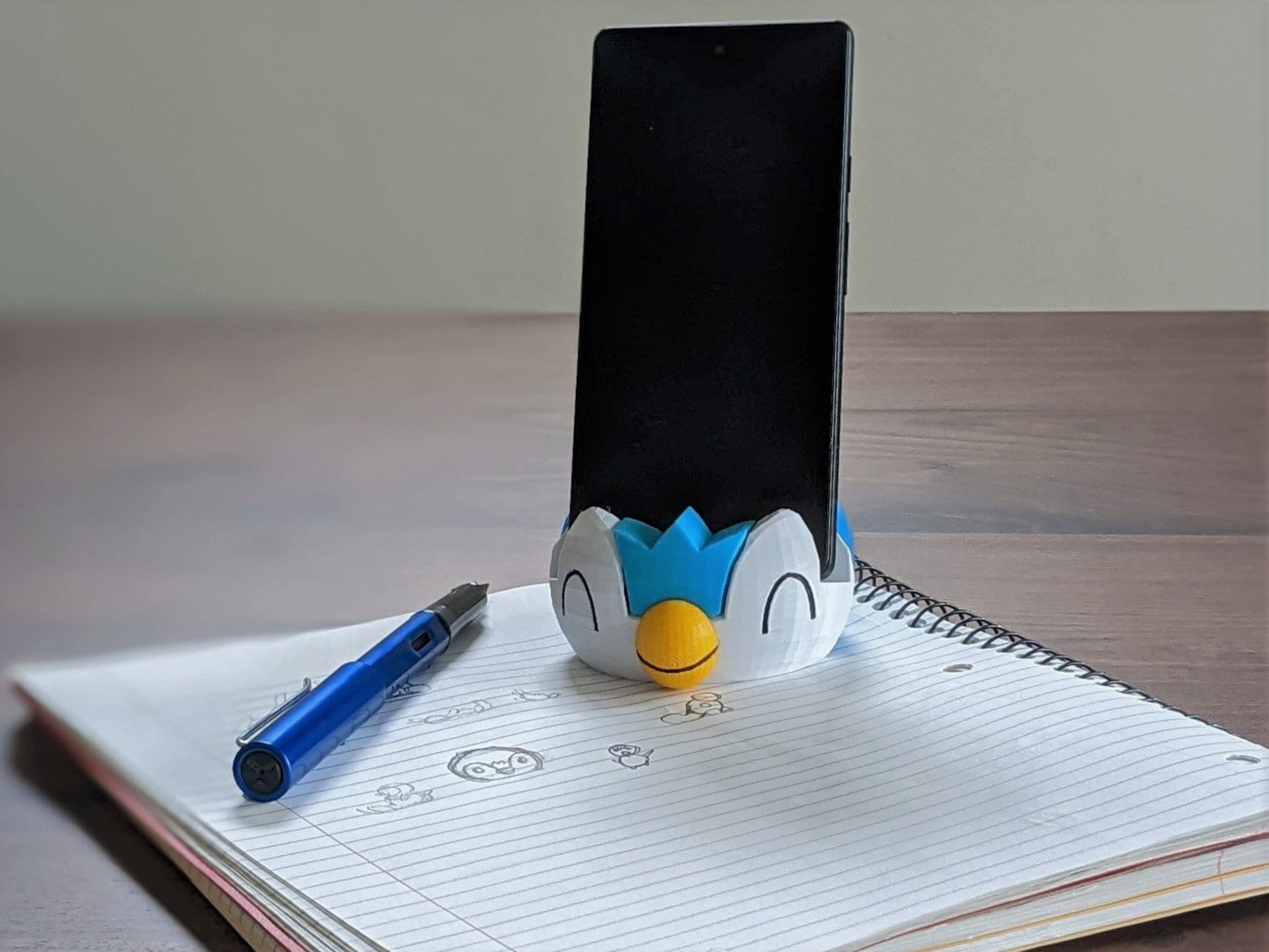3D Printed Piplup Pokemon Phone, Book, or Tablet Stand - Etsy