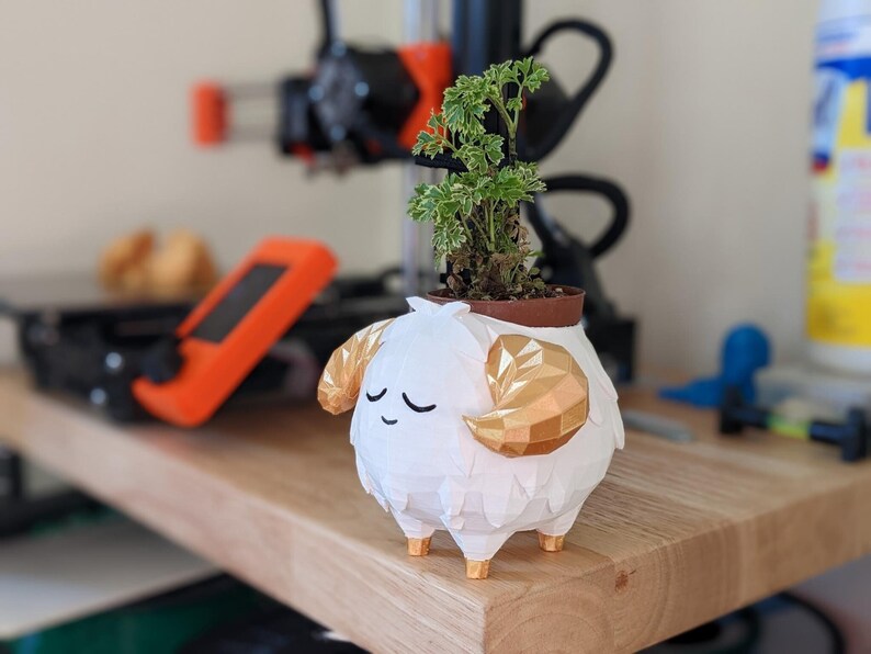 3D Printed Goat Planter - Etsy
