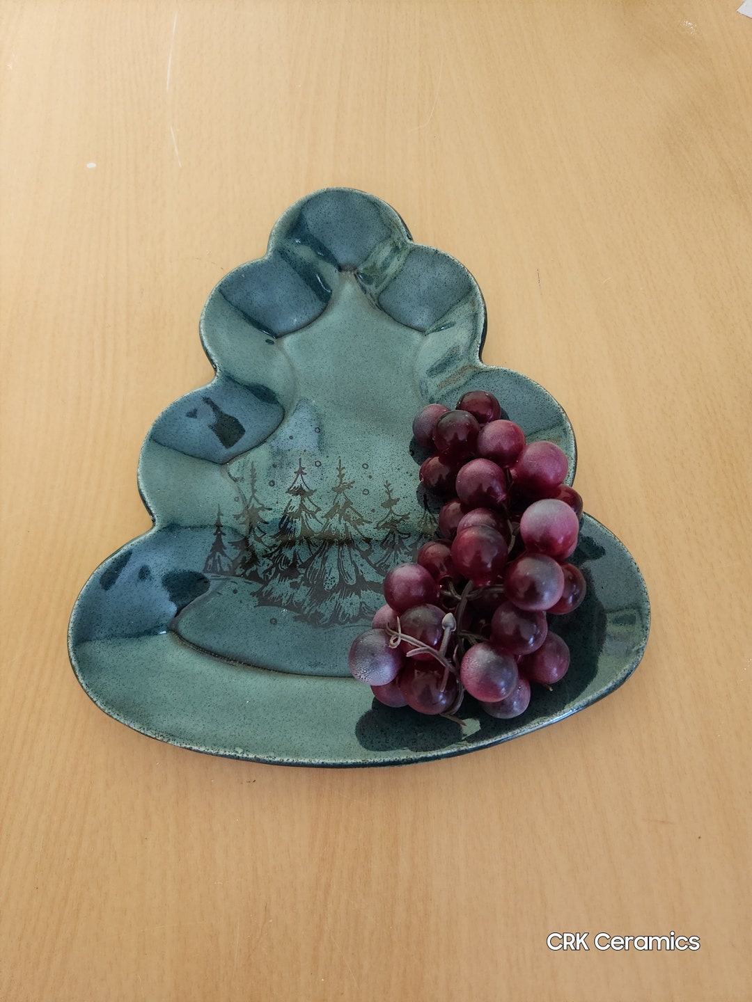 Christmas Tree Dish, Tree Shape, Medium Dish, Holiday Gift, Christmas ...