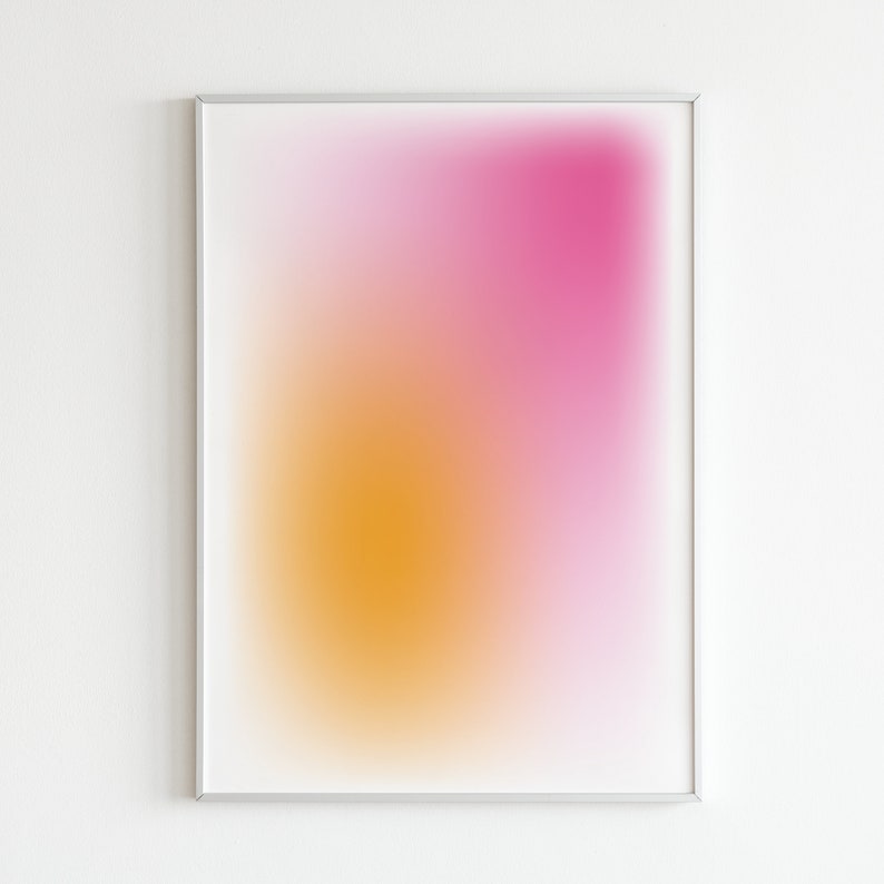 Pink & Orange Poster Pack - Etsy