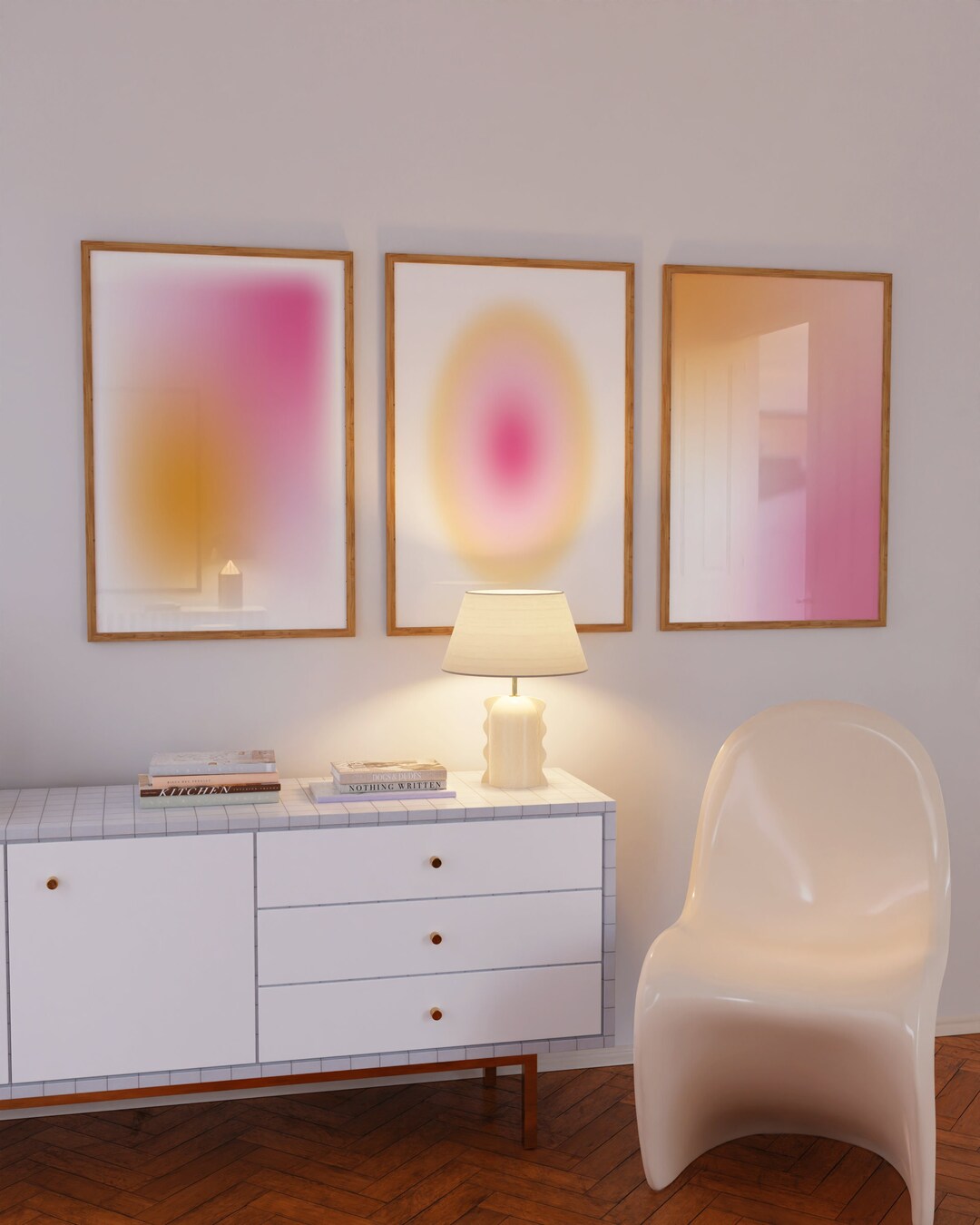 Pink & Orange Poster Pack - Etsy