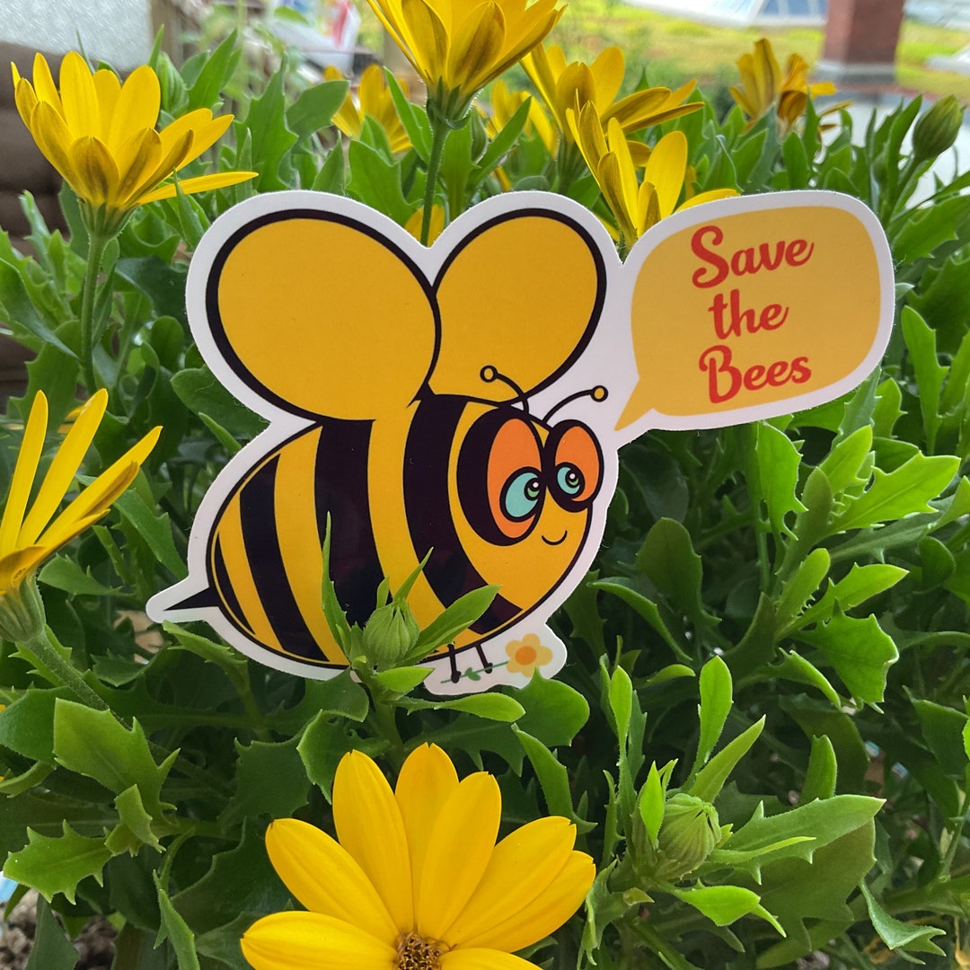 Save the Bees Sticker Set 6 Stk. - Aufkleber Für Scrapbooking / DIY ...