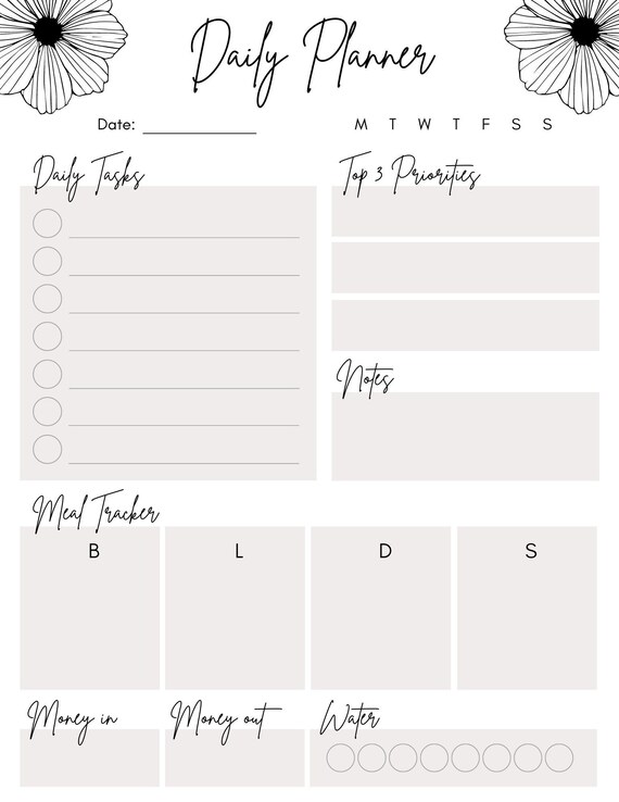 Digital Download Planner - Etsy