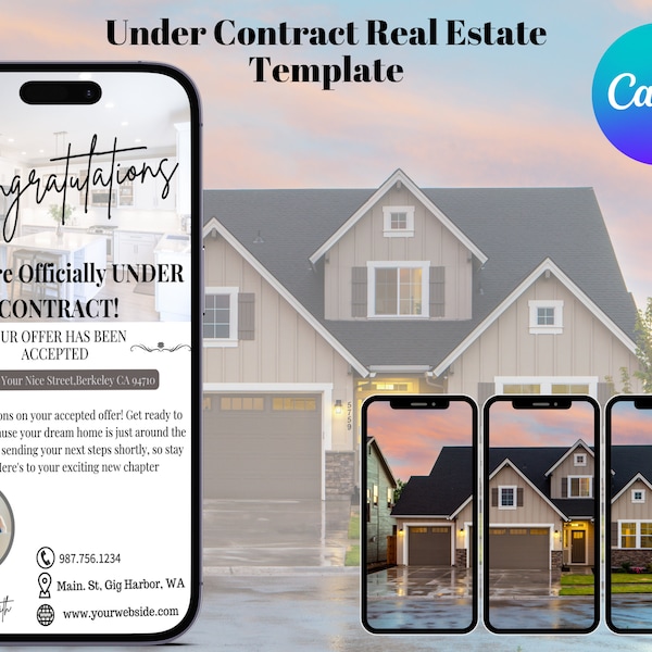 Under Contract Real Estate Post - Etsy