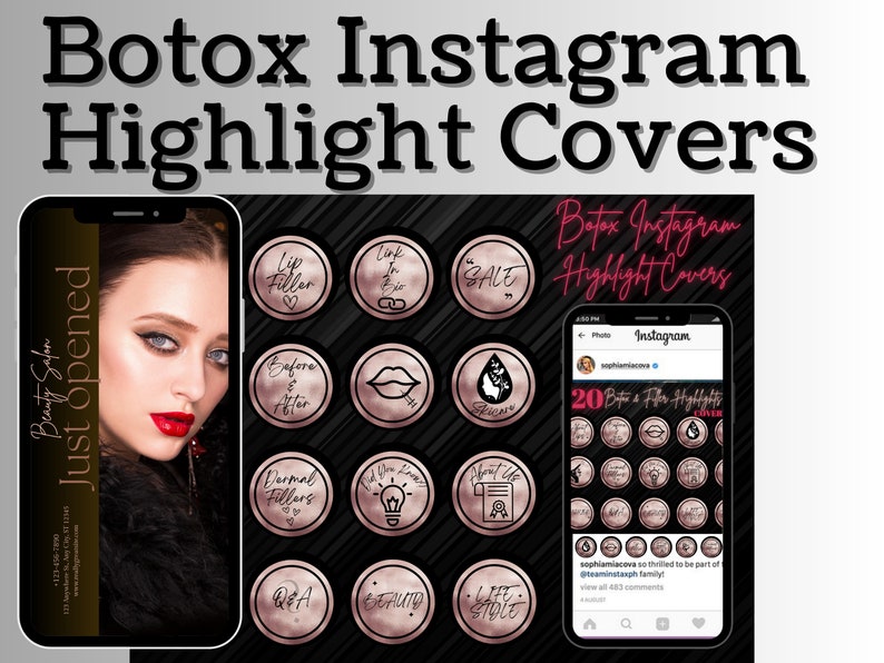 Nurse Injector Instagram Templates, Aesthetic IG Posts, Botox and ...