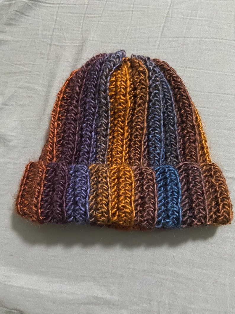 Multi Color Crochet Beanie - Etsy