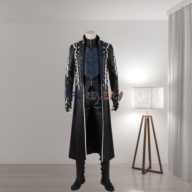 Devil May Cry 5 Cosplay Vergil Game Costume Suit Customized - Etsy ...