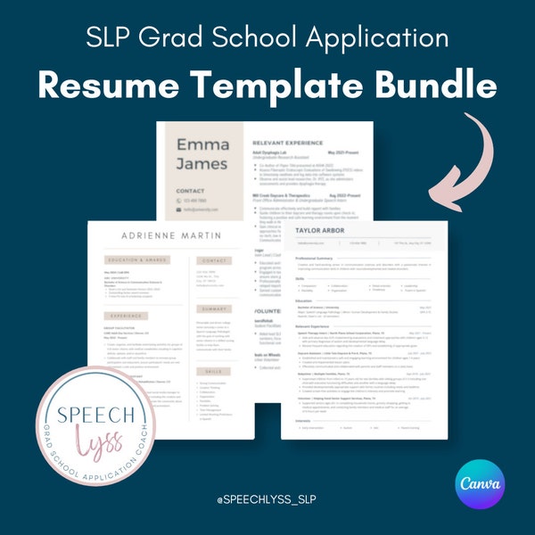 Graduate School Resume - Etsy