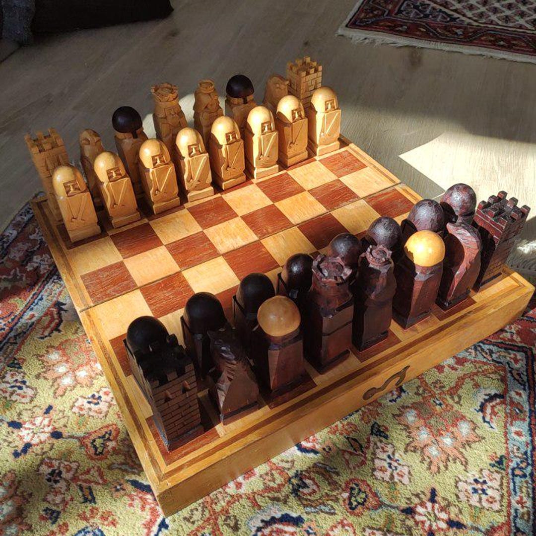 Huge Chess Big XXL Wooden Boardgame Game Chess Game Board Chessboard ...