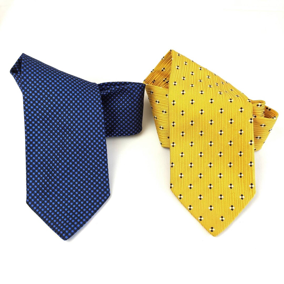 Palais Des Dorges Paris Tie Original Vintage Silk Patterned Noble Blue ...