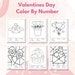 Commercial Use Canva Valentine Color by Number Template Kit, Editable ...