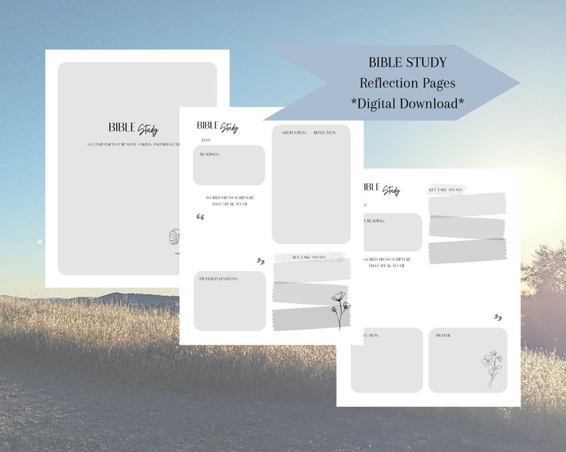 Catholic BIBLE STUDY Reflection Pages - Etsy