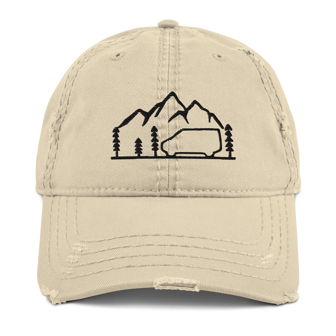 Adventure Van Life - Distressed Dad Hat - Etsy