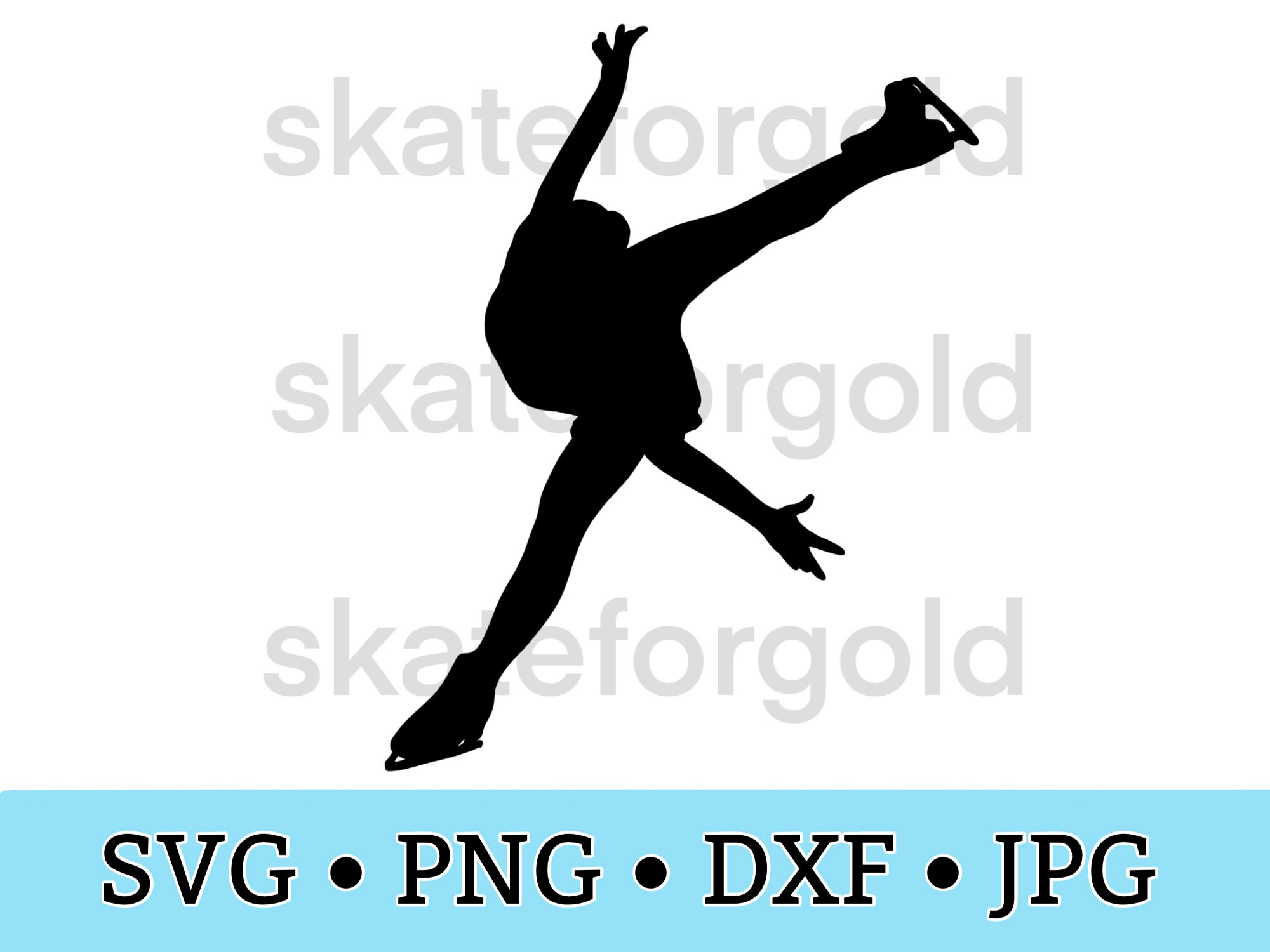 Figure Skating Spiral SVG Ice Skating SVG Cricut Files - Etsy