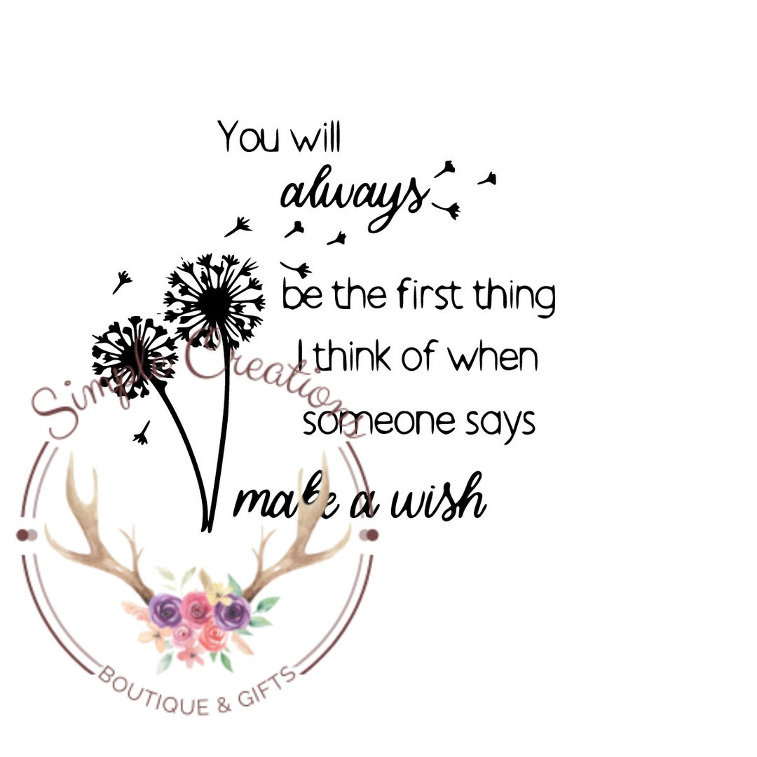 You Will Always Be the First Thing Svg - Etsy