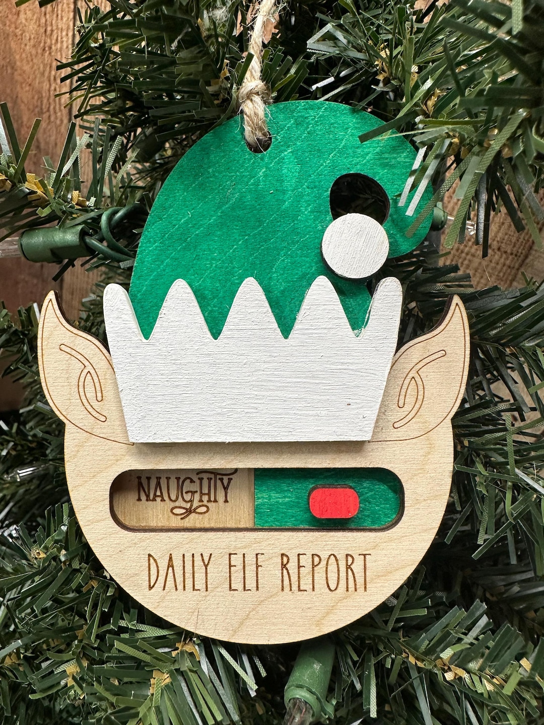 Daily Elf Report Ornament, Elf Report Ornament, Interactive Ornament ...