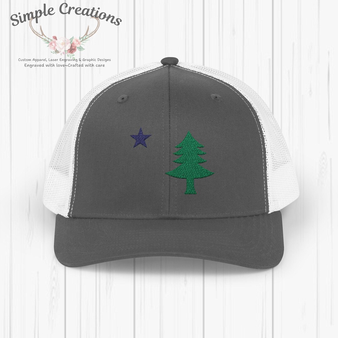 Maine Old Flag Snapback Trucker Cap | Outdoor Adventure Hat, Maine ...