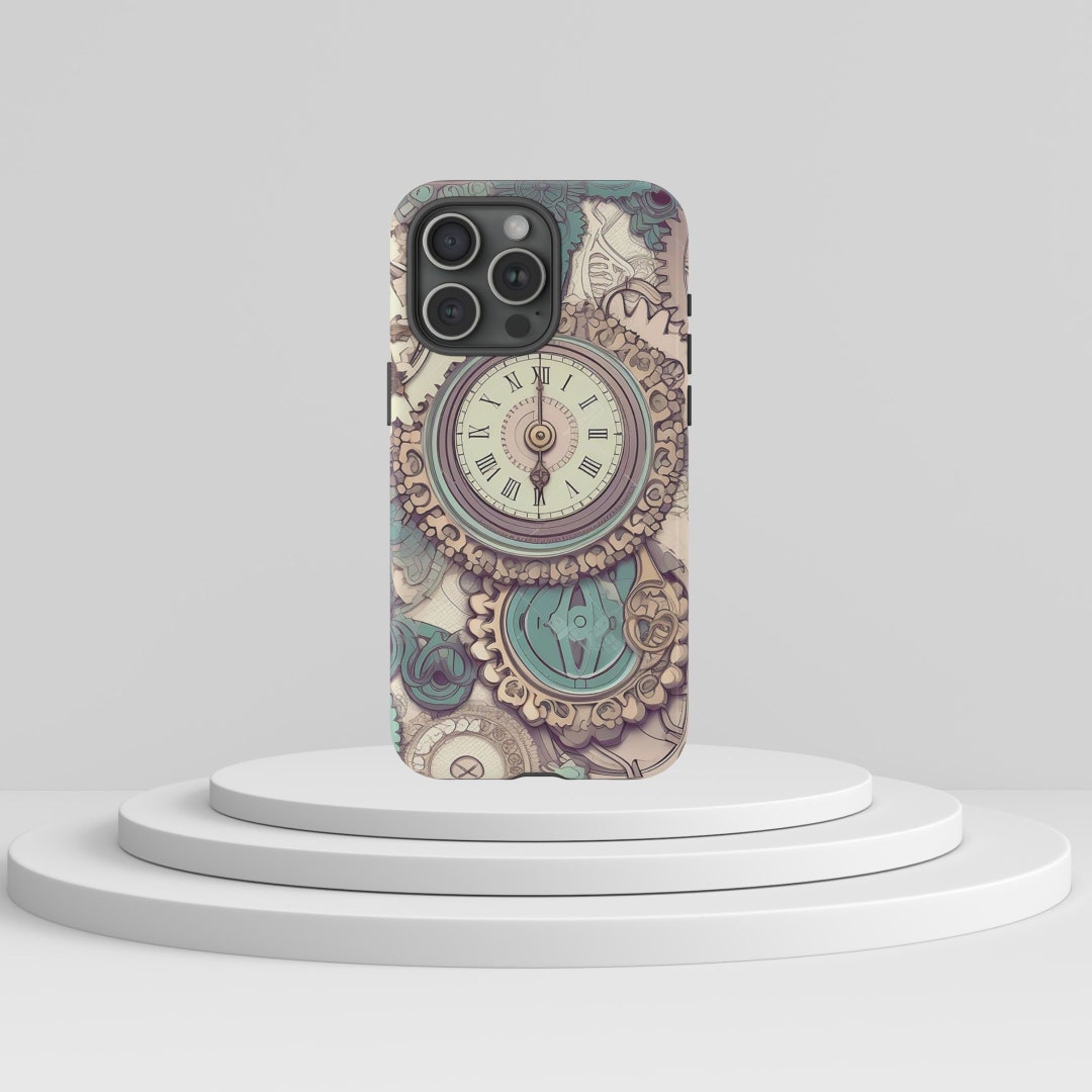 Pastel Blue Purple Steampunk Victorian Phone Cases, iPhone Pro Max ...