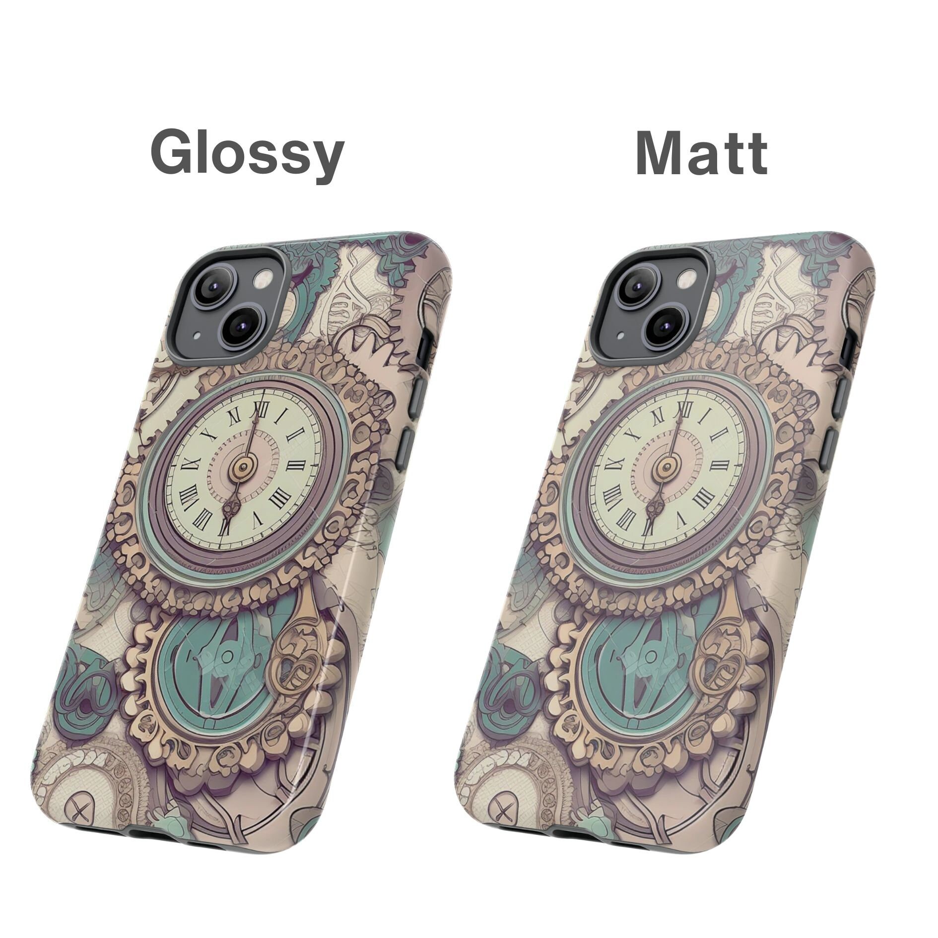 Pastel Blue Purple Steampunk Victorian Phone Cases, iPhone Pro Max ...