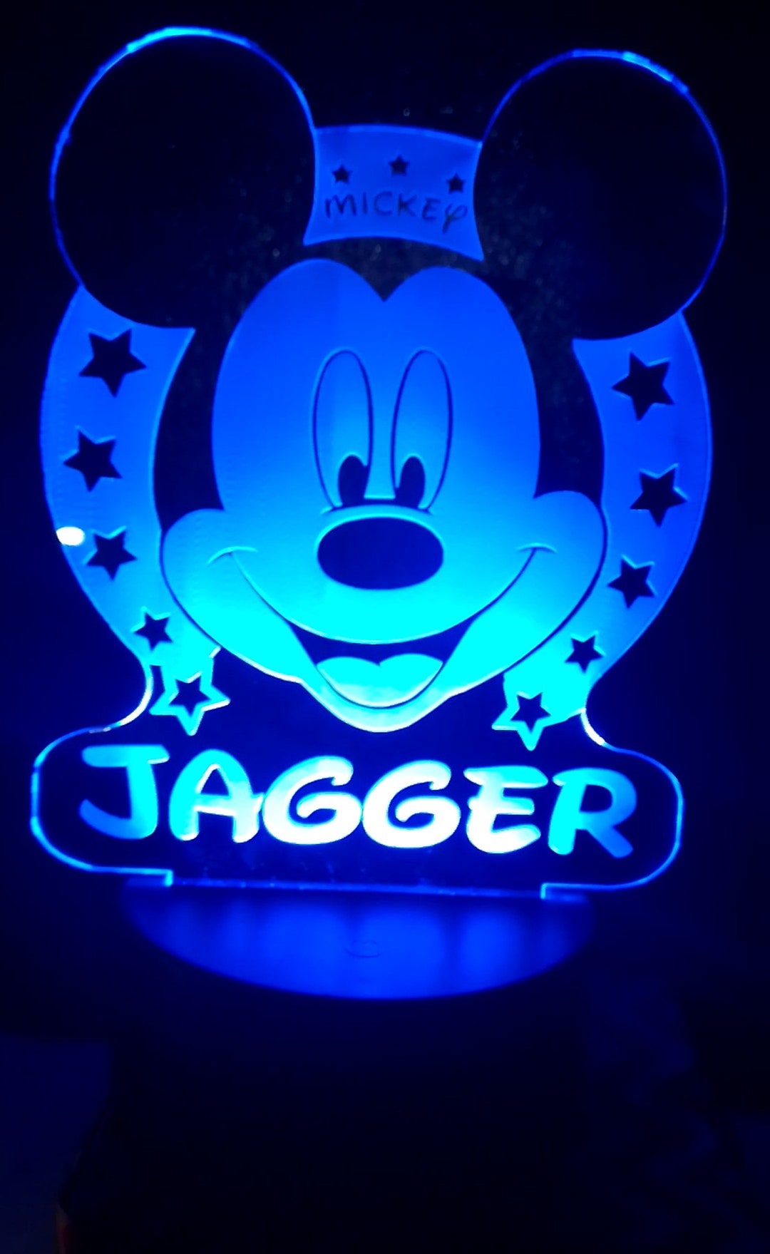 Children's LED Lamp, Mickey Mouse LED Lamp, Personalized Children's LED ...