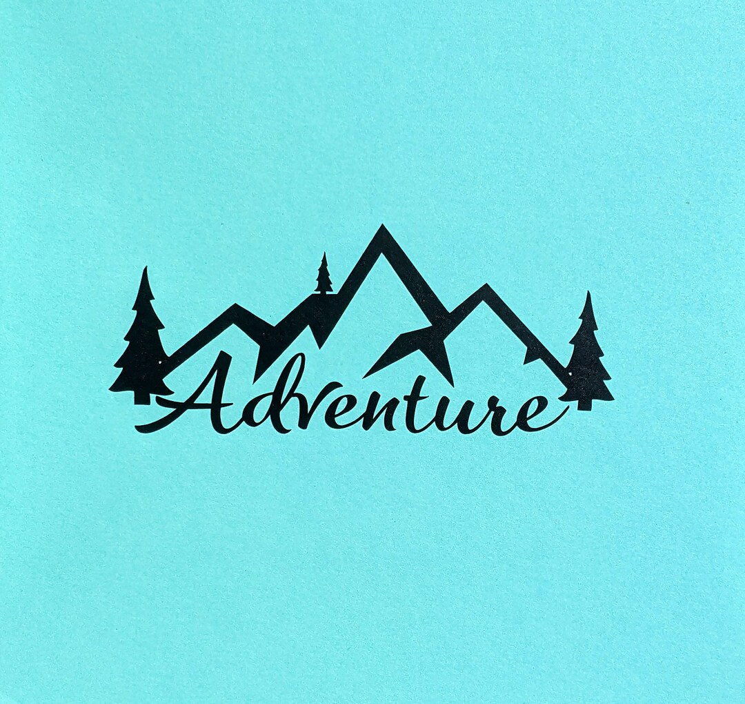 Black Vinyl Adventure Decal - Car Decal - Cup Decal - Permanent Vinyl ...