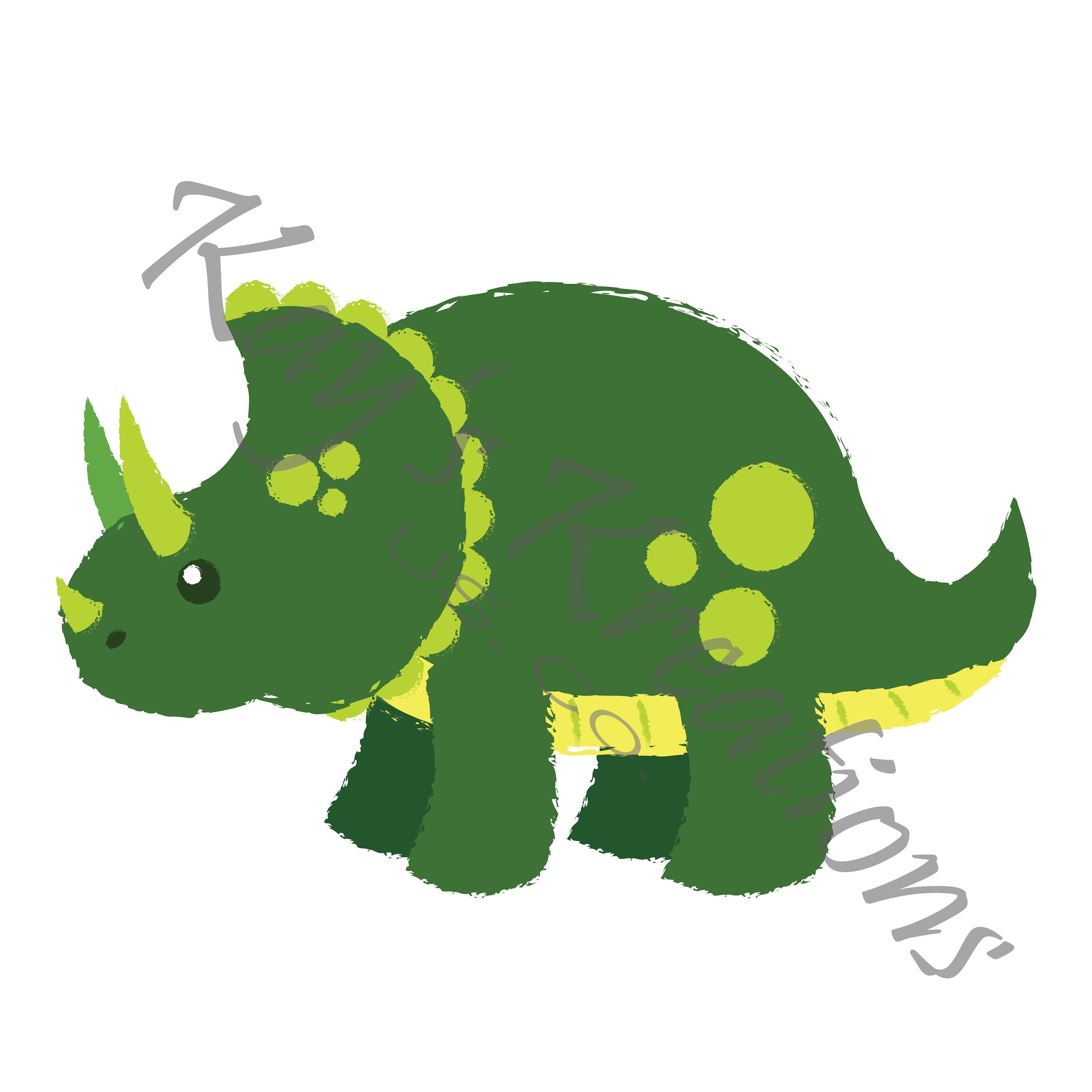 Green Dino Bundle - Triceratops - T Rex - Long Neck - Stegosaurus ...