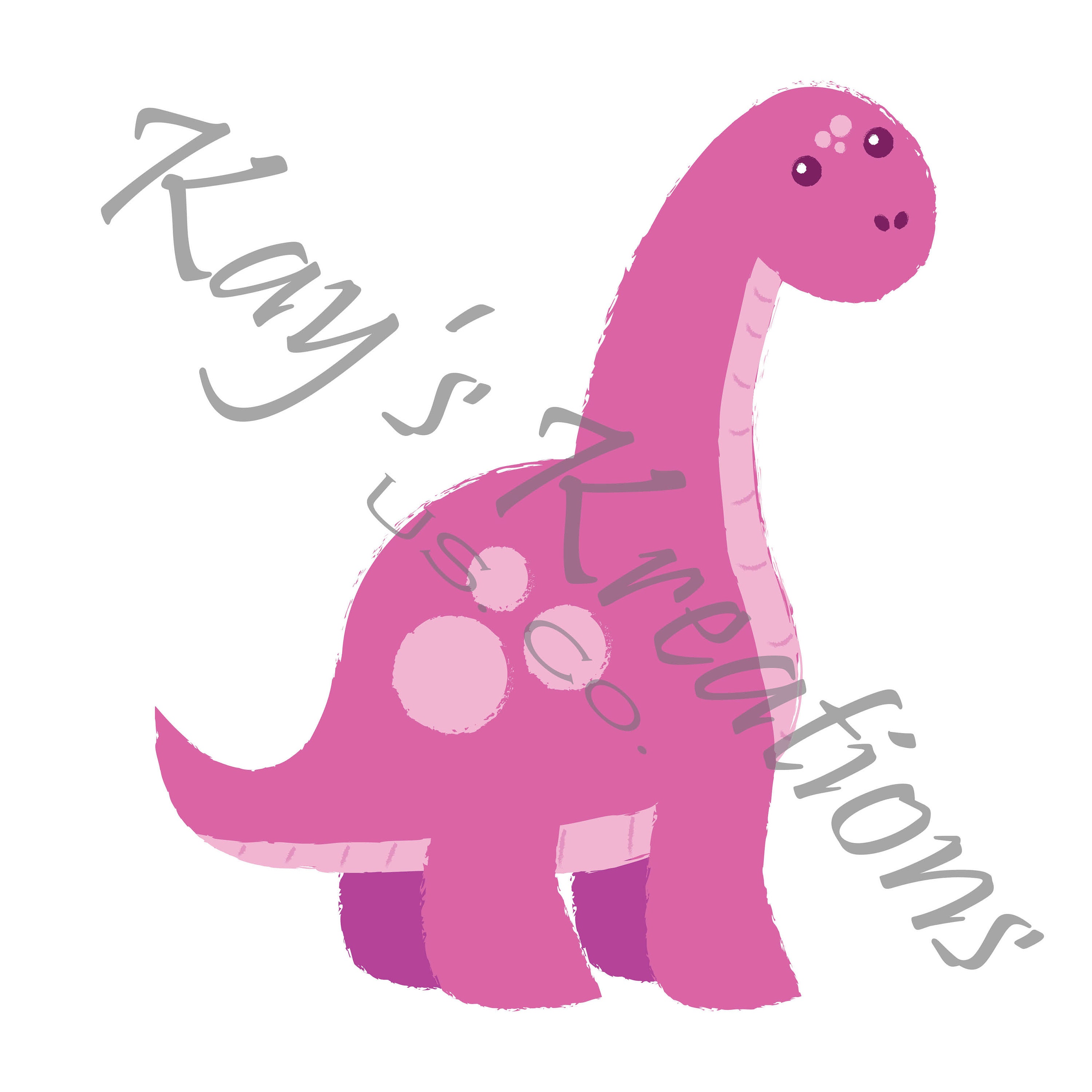 Pink Dino Bundle - Triceratops - T Rex - Longneck - Stegosaurus ...